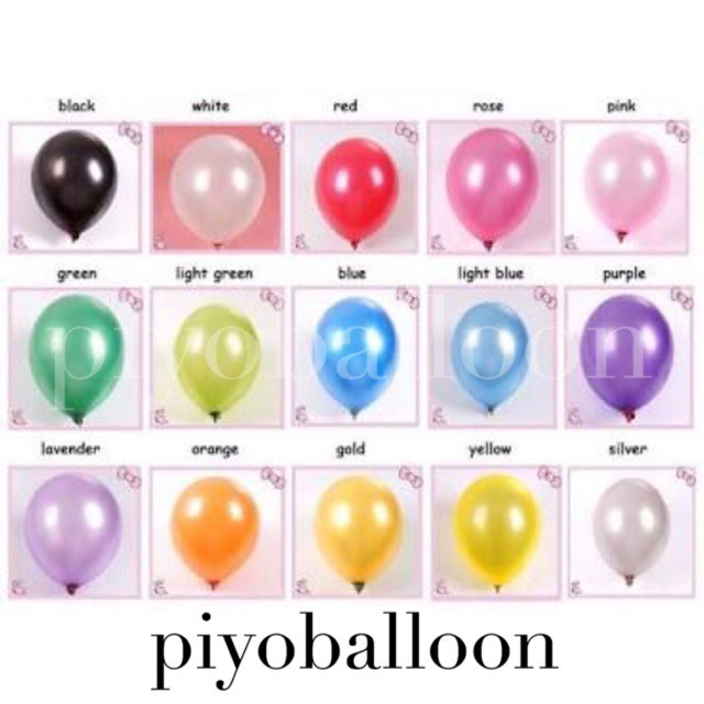 Jual Balon Metalik isi 50pcs (satu warna) | Shopee Indonesia