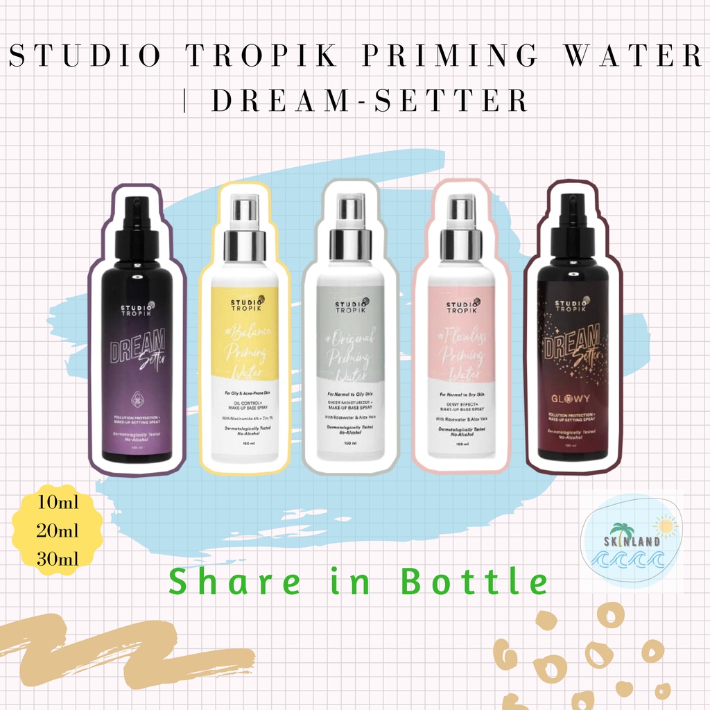 Jual [SHARE IN JAR] STUDIO TROPIK PRIMING WATER FLAWLESS | ORIGINAL | BALANCE | DREAM-SETTER ...