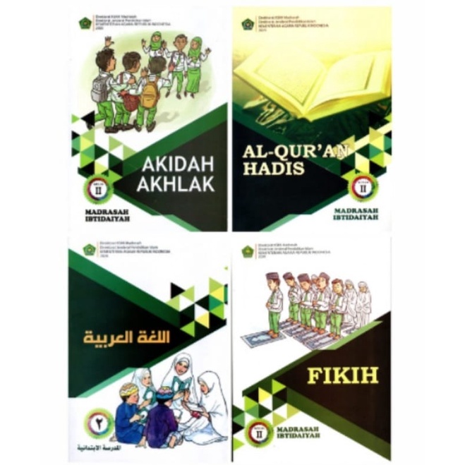 Jual PAKET BUKU SISWA MI KEMENAG KELAS 2 FIKIH, AKIDAH AKHLAK, BAHASA ARAB, AL QURAN HADIS ...
