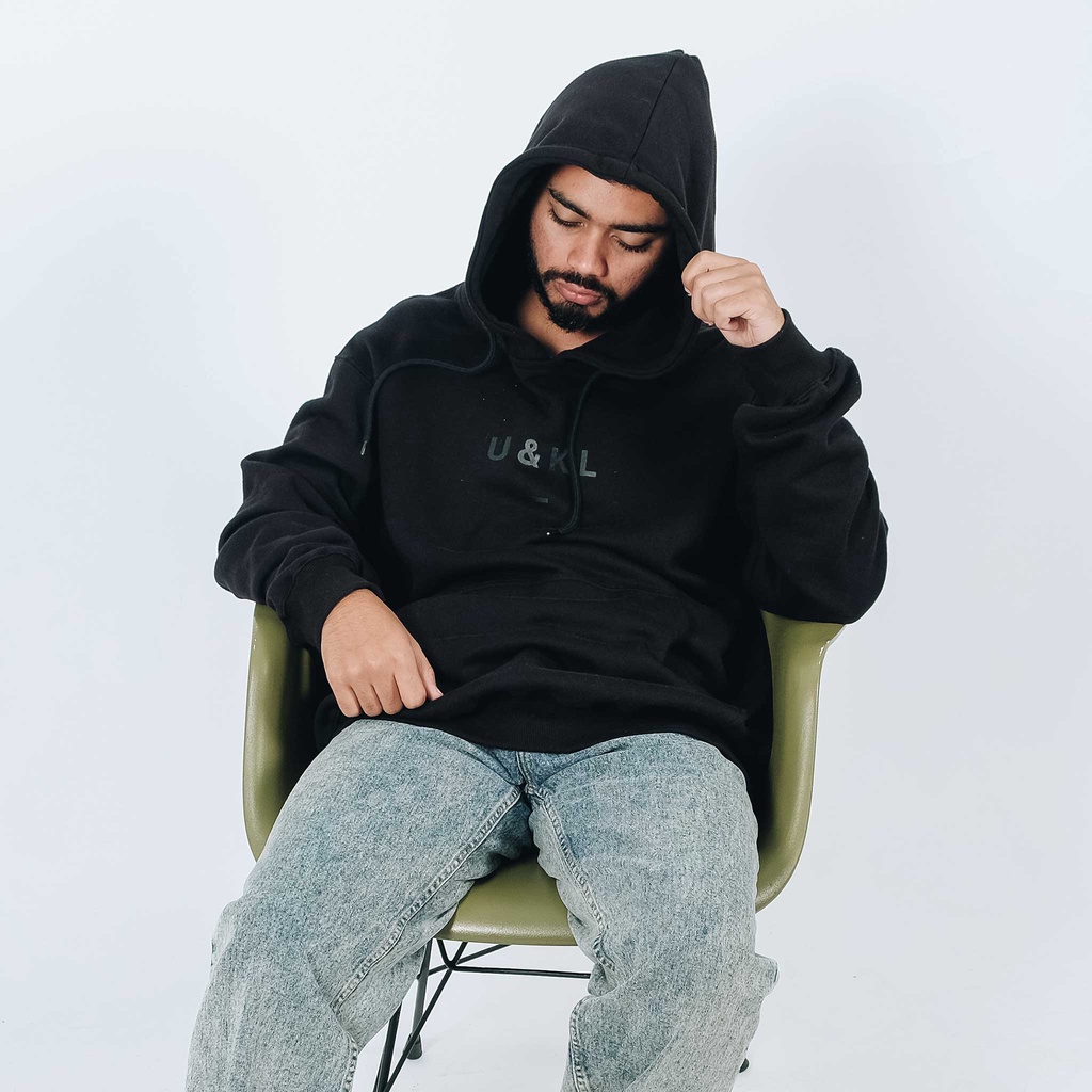 Jual UNKL347 Jacket Hoodie Hitam Model Simpel Bahan Fleece METZ ...