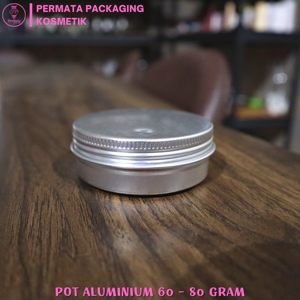 Jual Pot Aluminium/Pot Pomade/Pot Lulur/Kemasan Lulur 60-80gram ...