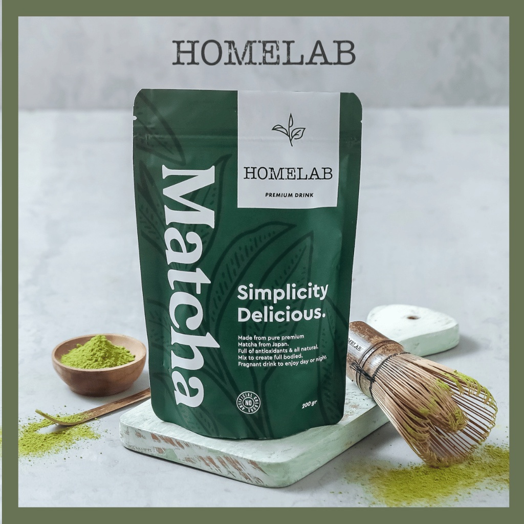 Jual Homelab Bubuk Minuman Matcha Premium / Greentea Matcha Powder ...