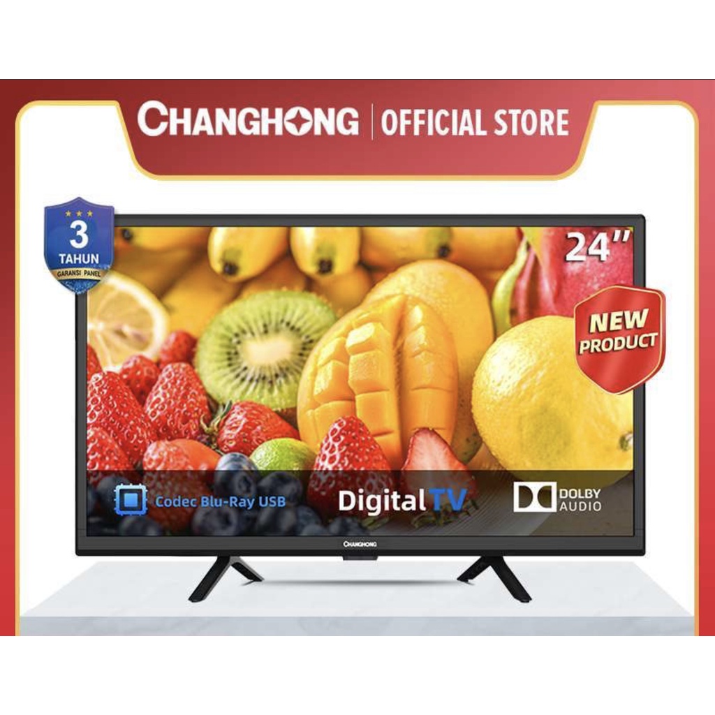 Jual Changhong L24G5W Digital LED TV HD TV - HDMI - USB Movie [24 Inch] | Shopee Indonesia