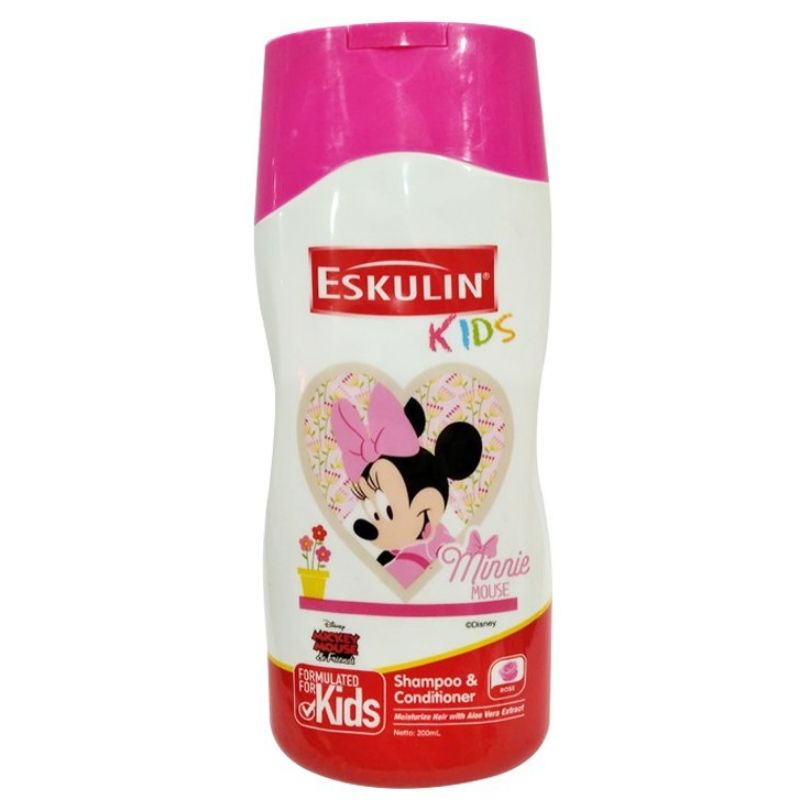 Jual Eskulin kids shampo & Conditioner anak 200 ml Minnie mouse ...