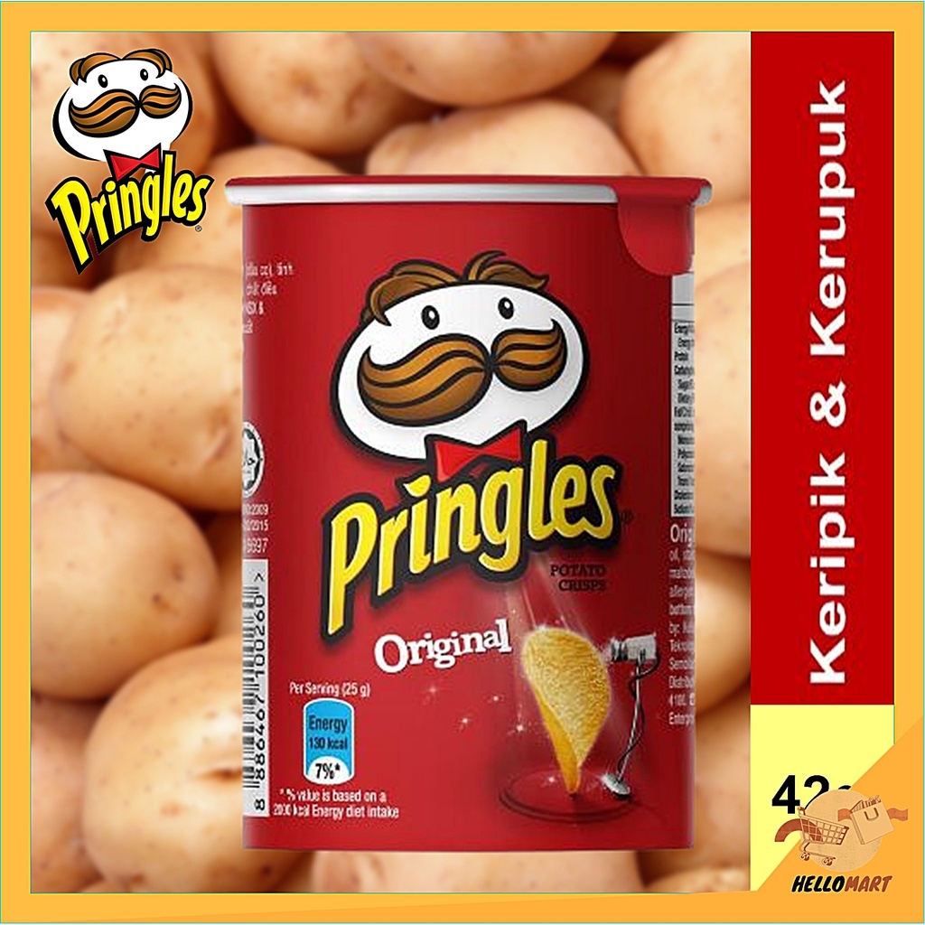Jual ORIGINAL Pringles Original Sour Cream 42gr / Pringles Keripik ...