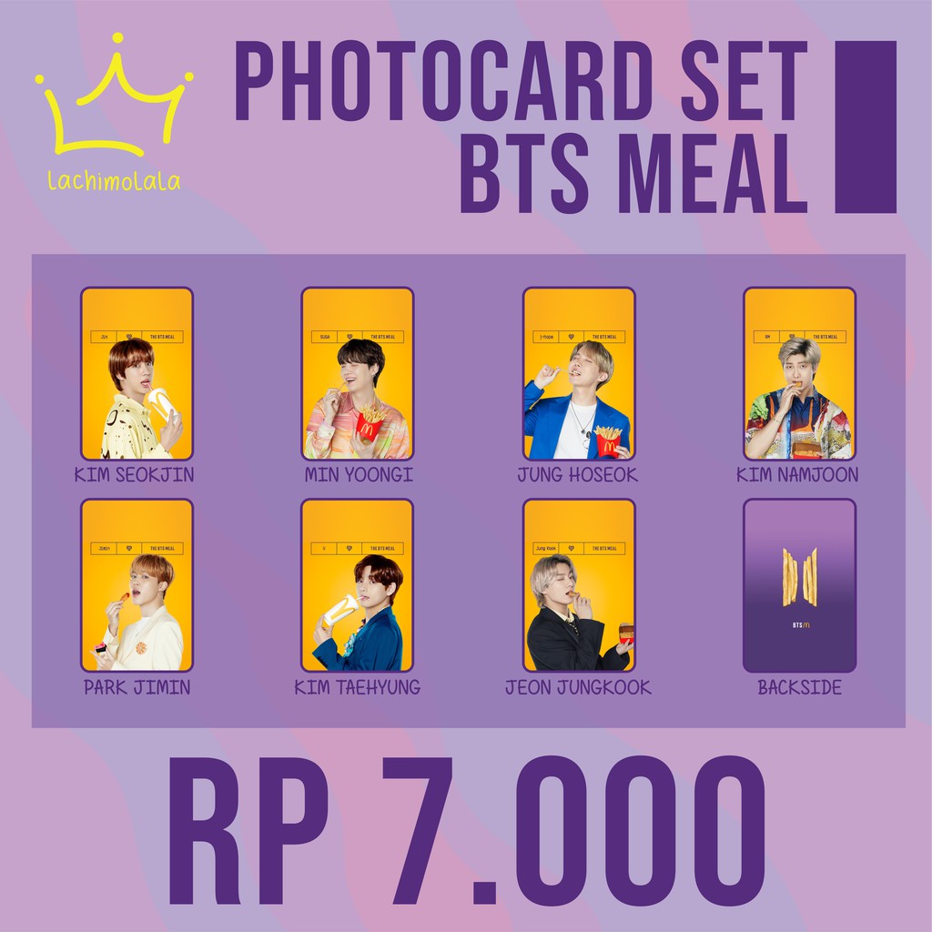 Jual PHOTOCARD SET BTS BTS MEAL | Shopee Indonesia