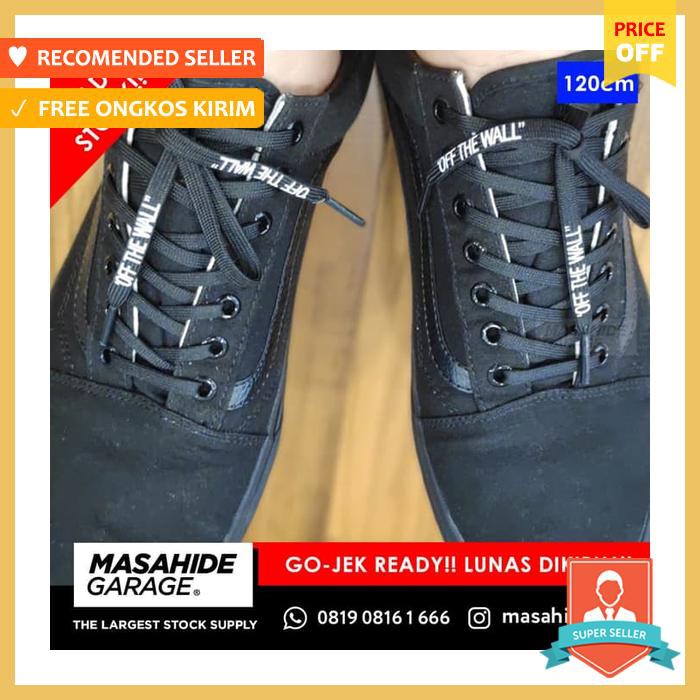 Jual Shoelaces Vans Cut And Paste Off The Wall 120Cm Tali Sepatu Black ...