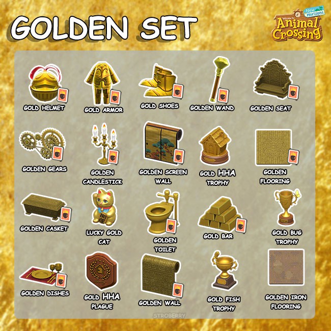Jual Golden Set ACNH Animal Crossing TERMURAH | Shopee Indonesia