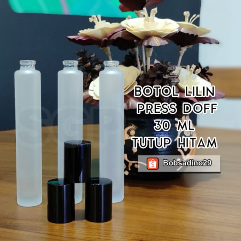 Jual Botol press Doft 30ml/Botol lilin/reffil parfum/Tutup Hitam ...