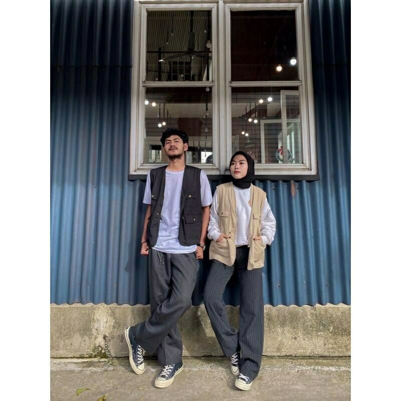 Jual Rompi Korean Style Nami Vest Rompi pria wanita Rompi Classik ...