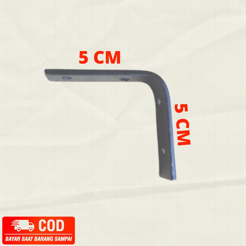 Jual 1 Buah Siku Bracket Besi Rak Hambalan Kuat 5 X 5 CM / Braket ...