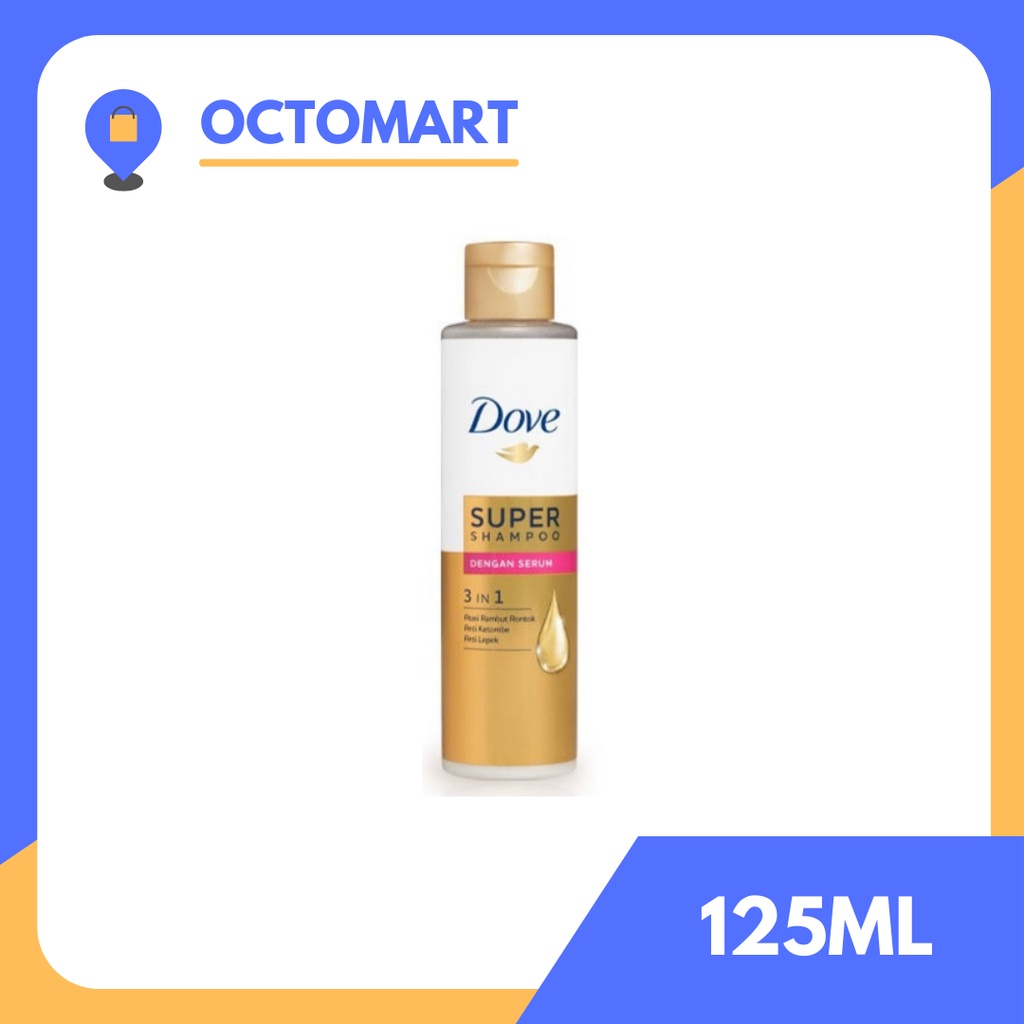 Jual DOVE 3 in 1 Super Shampoo 125ML / Shampo / Sampo Hair Perawatan ...