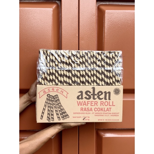 Jual [1004]--[GROSIR] -- [2,8 KG] ASTEN WAFER ROLL / WAFER COKELAT ENAK ...