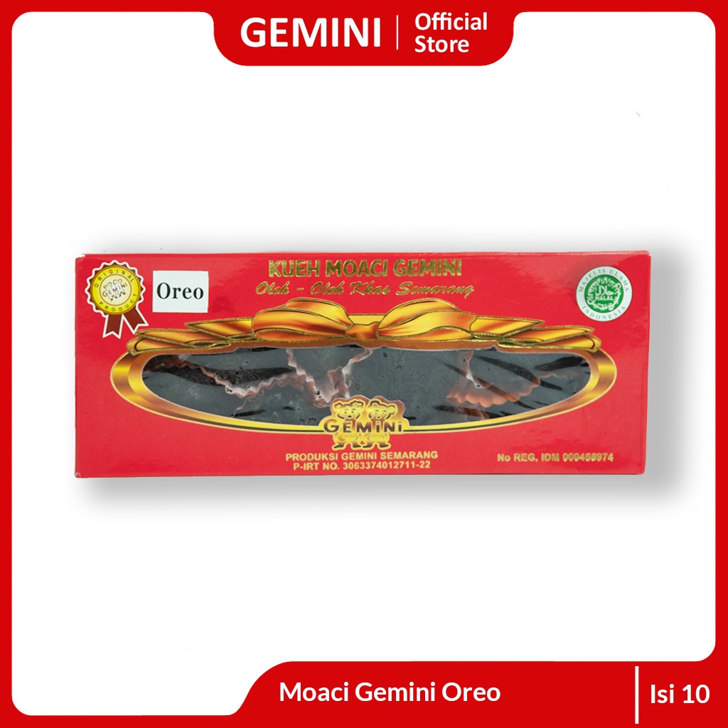 Jual Gemini - Moaci Gemini Semarang Rasa Cookies Oreo Isi 10 | Shopee ...