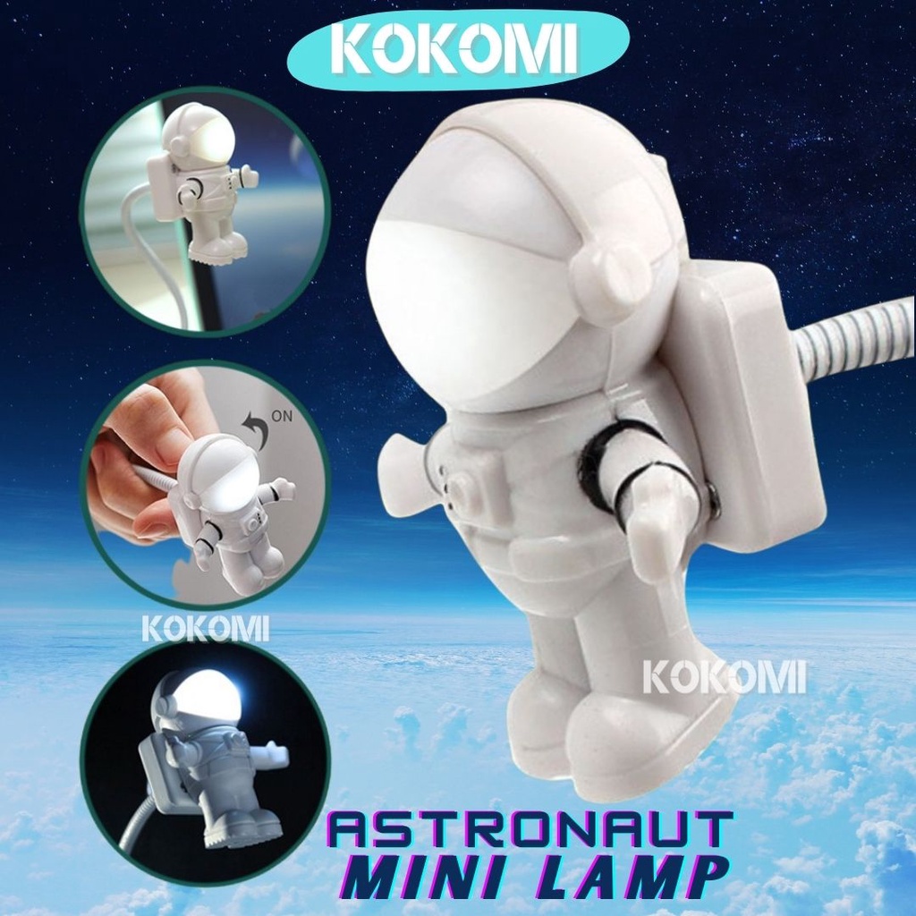 Jual Kokomi Lampu LED Spaceman Astronot Lucu Lampu Meja Lampu Belajar ...