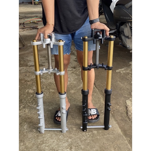 Jual shock depan ninja as gold silver dan hitam pnp ninja r rr ss ...