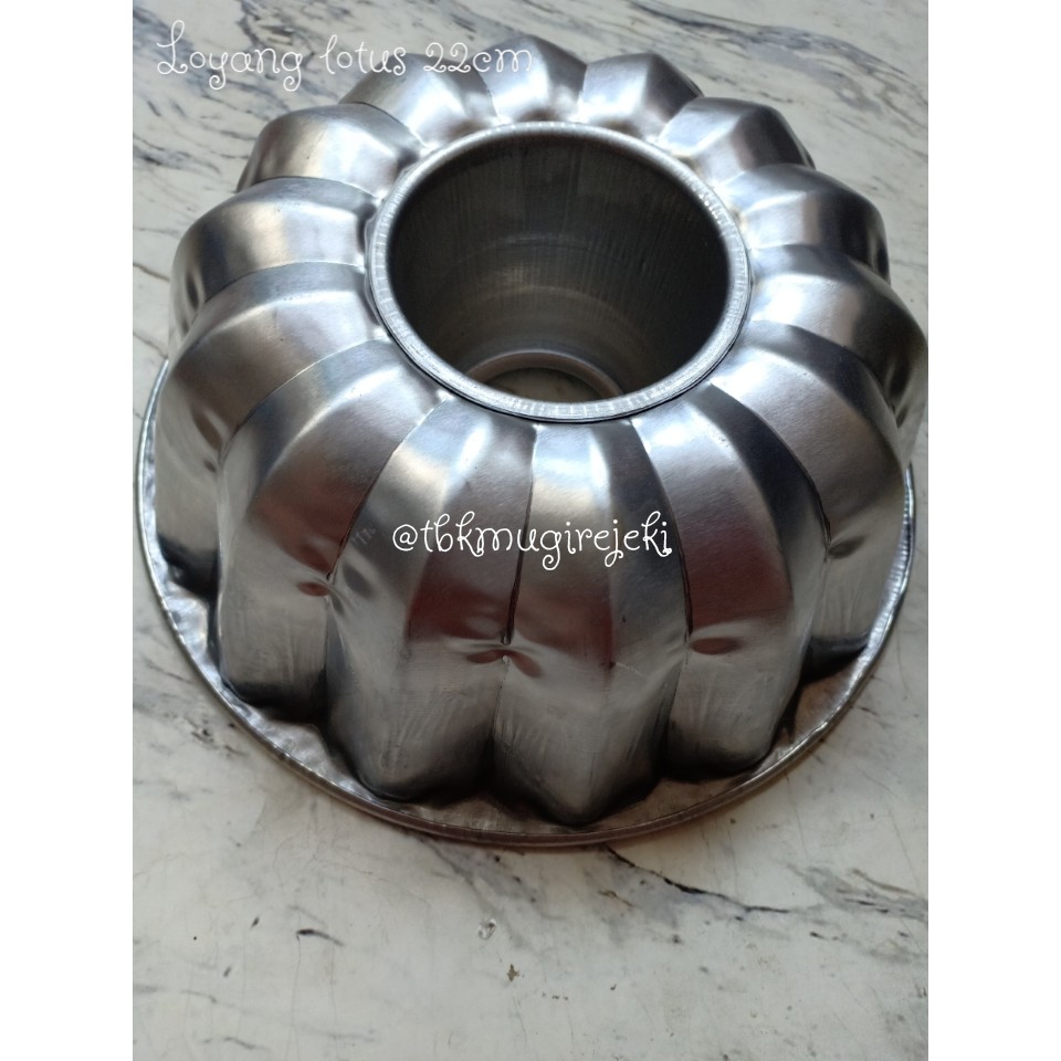 Jual Loyang Press Lotus uk 22cm - Loyang Marmer - Loyang Cake - Tulban ...
