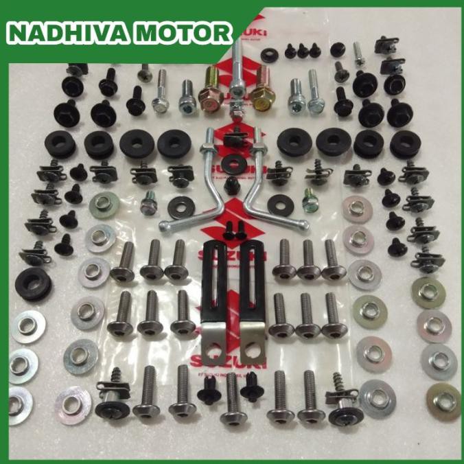 Jual Baut lengkap full body motor suzuki satria 2tak hiu LSCM RGX ...