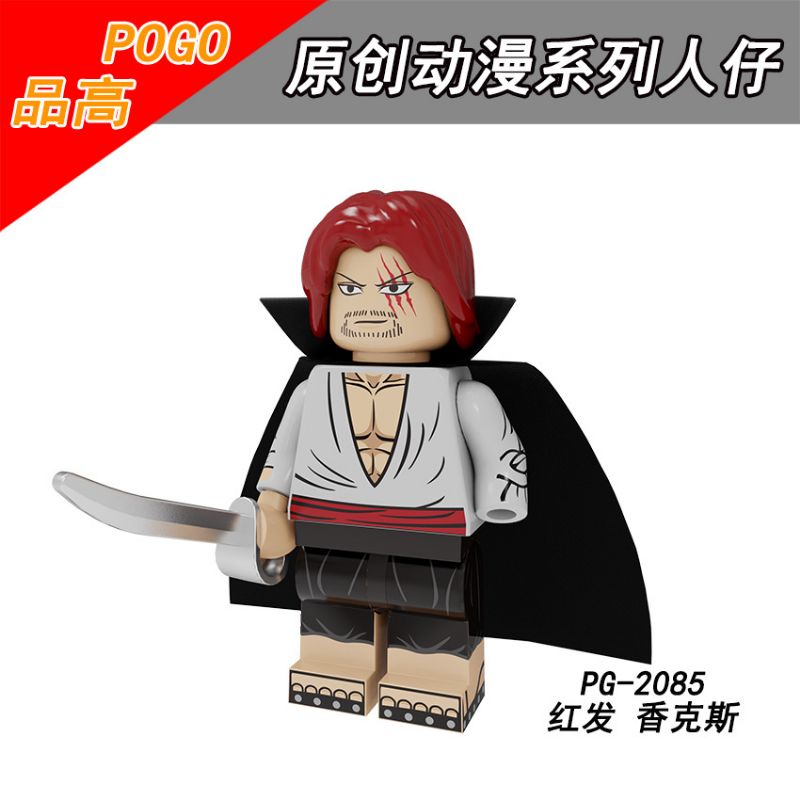 Jual leg0 bootleg one piece pg2085 shanks bukan luffy zoro sanji usop ...