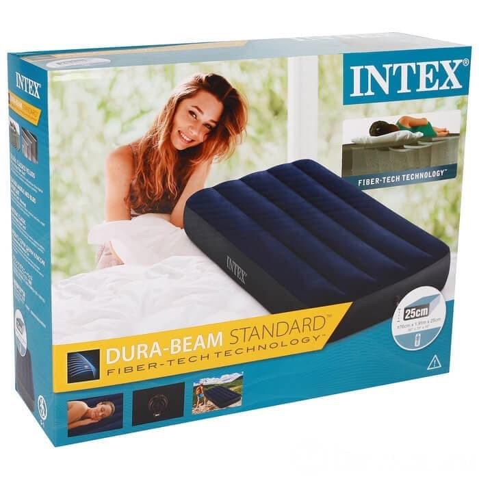 Jual Intex Kasur Angin Dura Beam - Air Bed Kasur Pompa Kamar Tidur Portable | Shopee Indonesia