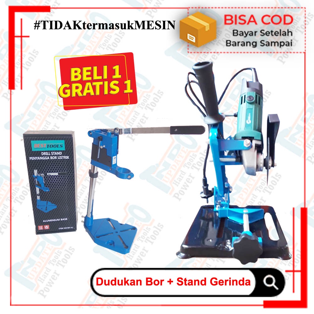 Jual Paket Dudukan Stand Bor Drill + Stand Duduk Mesin Gerinda Listrik ...