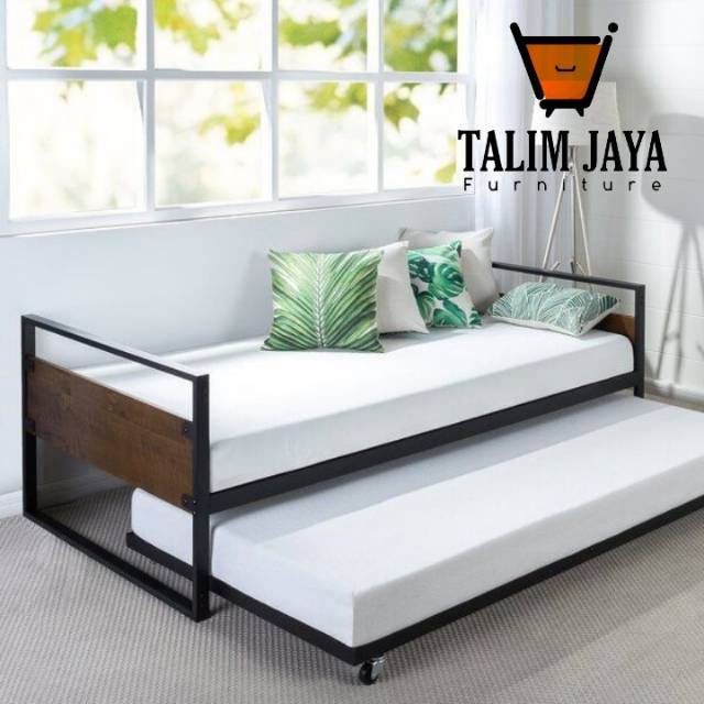 Jual Sofa bed - ranjang besi/ranjang sorong besi - ranjang minimalis ...