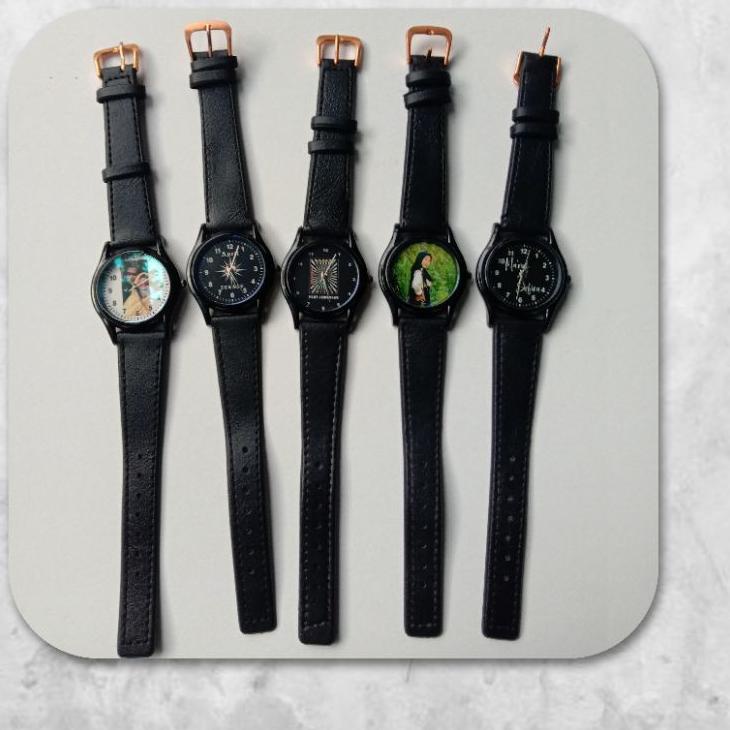 Jual Terbaru.. JAM TANGAN KULIT BISA CUSTOM FOTO, NAMA, BEBAS DESAIN ...