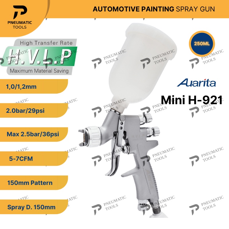 Jual Spray Gun AUARITA Mini H921 HVLP - Automotive Painting Spray Gun H ...