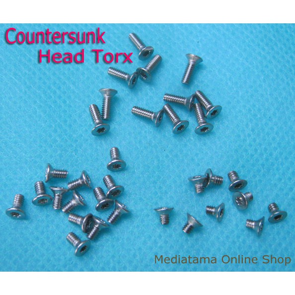 Jual Baut/Sekrup Laptop Notebook Netbook M2 M2.5 Countersunk Head Torx ...