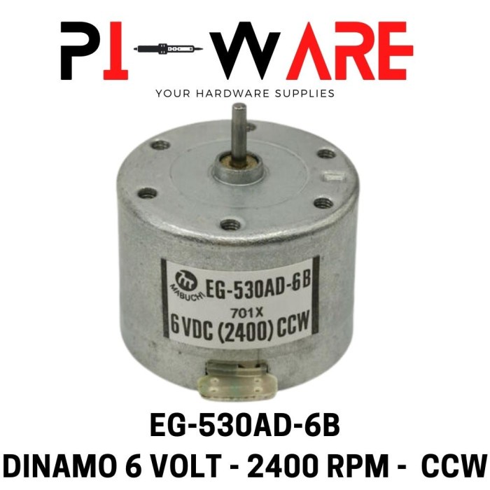 Jual Motor DC 6V Dinamo 2400 RPM CCW Putaran Kiri For Project ...