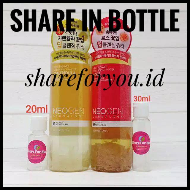 Jual SHARE NEOGEN Real Flower Cleansing Water ROSE CALENDULA | Shopee ...