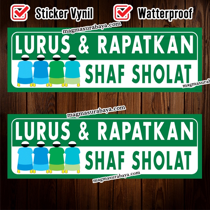 Jual Stiker Lurus dan Rapatkan Shaf sholat | Shopee Indonesia