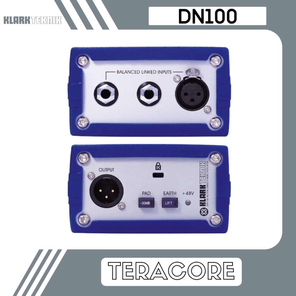 Jual Klark Teknik DN100 DN 100 Direct Box Aktif 1 Channel Active DI Box ...