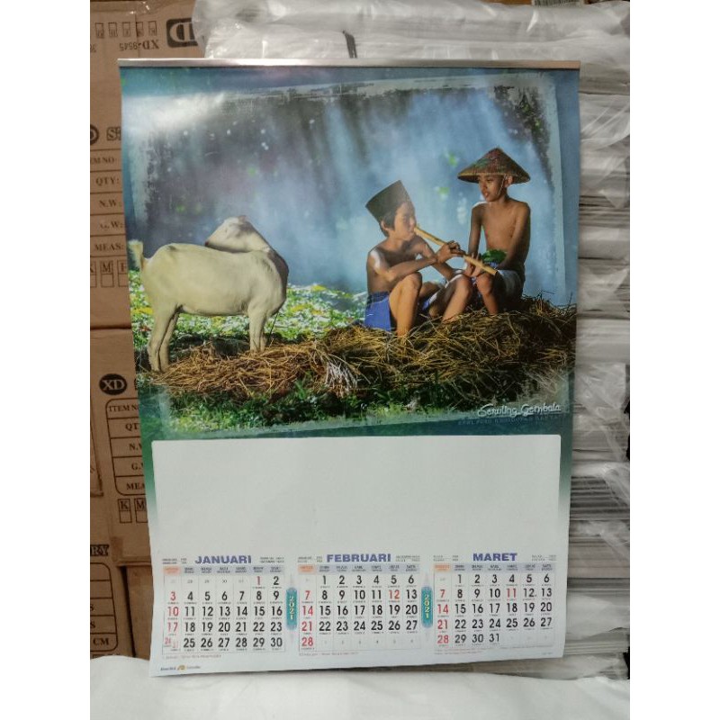 Jual KALENDER DINDING TRI WULAN 3 BULAN 4 LEMBAR 2021 ( isi 10 set ...