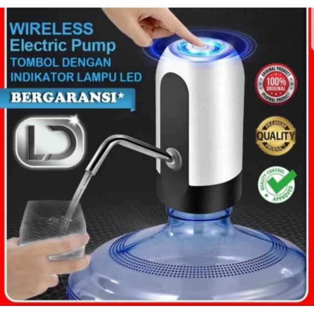 Jual POMPA GALON LED POMPA AIR MINUM OTOMATIS | Shopee Indonesia