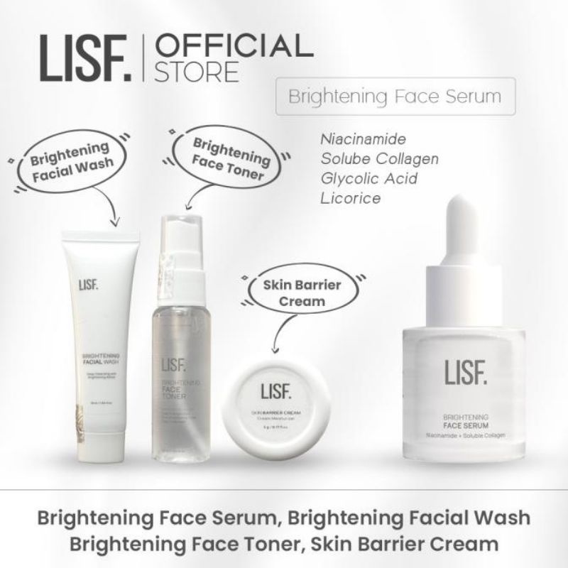 Jual LISF. BRIGHTENING SET SKIN BARRIER CREAM LISF ORIGINAL | Shopee ...