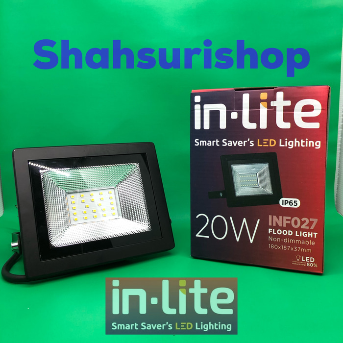 Jual LAMPU SOROT LED INLITE IN-LITE 20W 20 W 20 WATT FLOODLIGHT INF027 ...