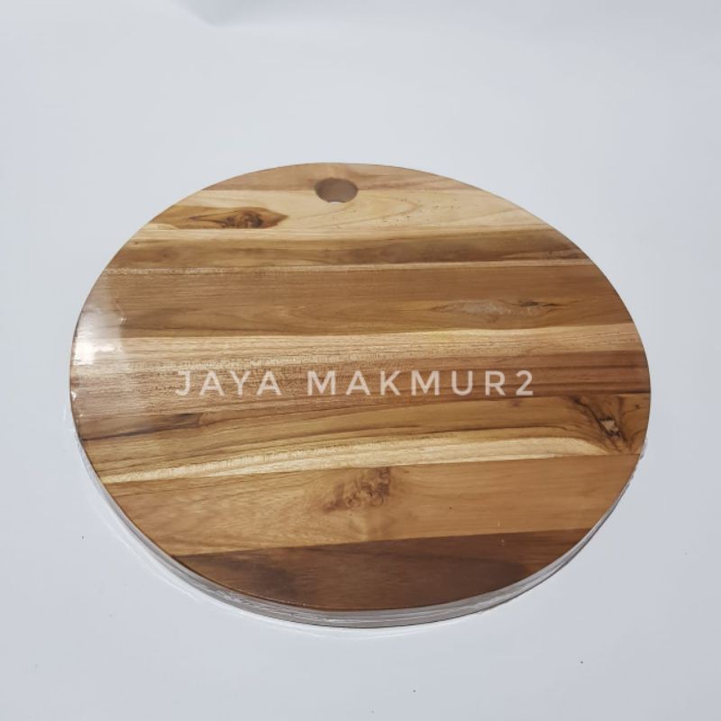 Jual Talenan Bulat Kayu Jati Diameter 30CM TEBAL | Shopee Indonesia