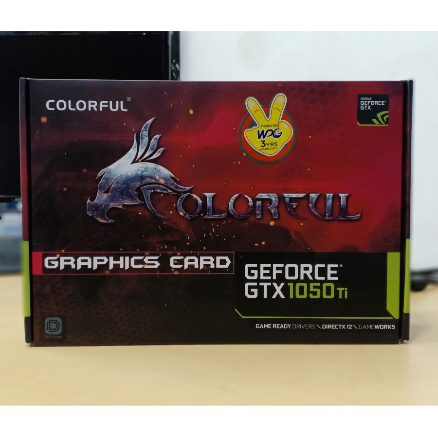 Jual VGA Colorful GeForce GTX 1050Ti 4G-V 4GB 128bit GDDR5 GTX 1050 TI ...