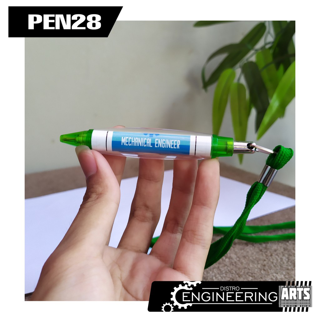 Jual Pulpen Kalung Hijau Full Sticker Motif MECHANICAL ENGINEER - PEN28 ...