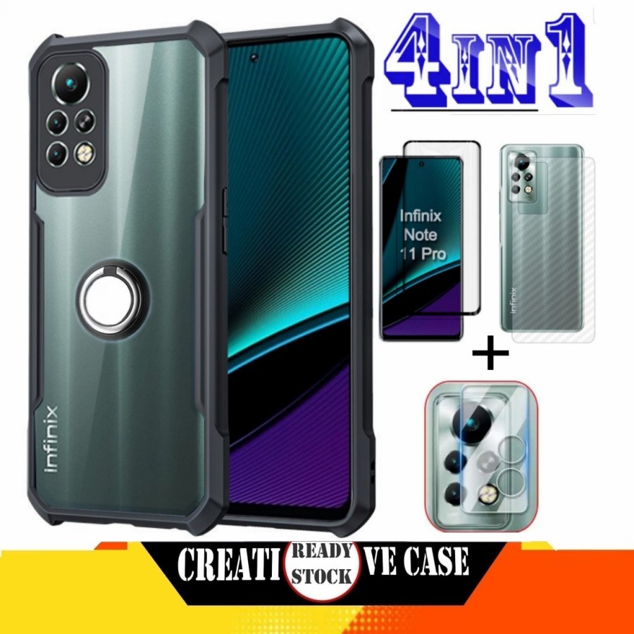 Jual PAKET 4 INC 1 CASE INFINIX NOTE 11 PRO/INFINIX NOTE 11S 2021Tpu ...
