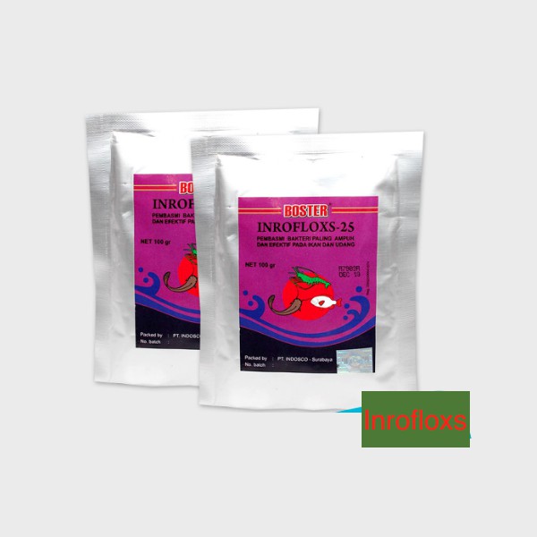 Jual Boster Inrofloxs 25 100gr Inroflox Enrofloxacin Antibiotik Ikan ...