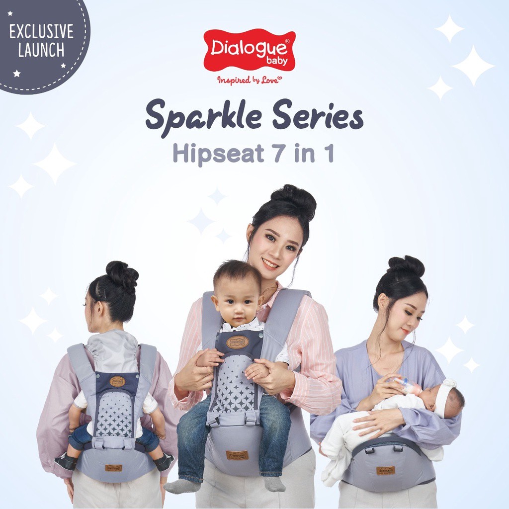 Jual NEW || DIALOGUE Baby Hipseat 7 in1 Position SPARKLE Series (( DGG ...
