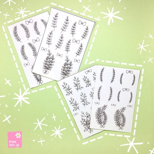 Jual [BACA DESKRIPSI] STICKER DECORATION AESTHETIC FLOWER BUNGA ...