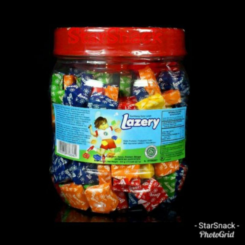 Jual Lazery Aneka Buah Toples isi 175butir | Shopee Indonesia