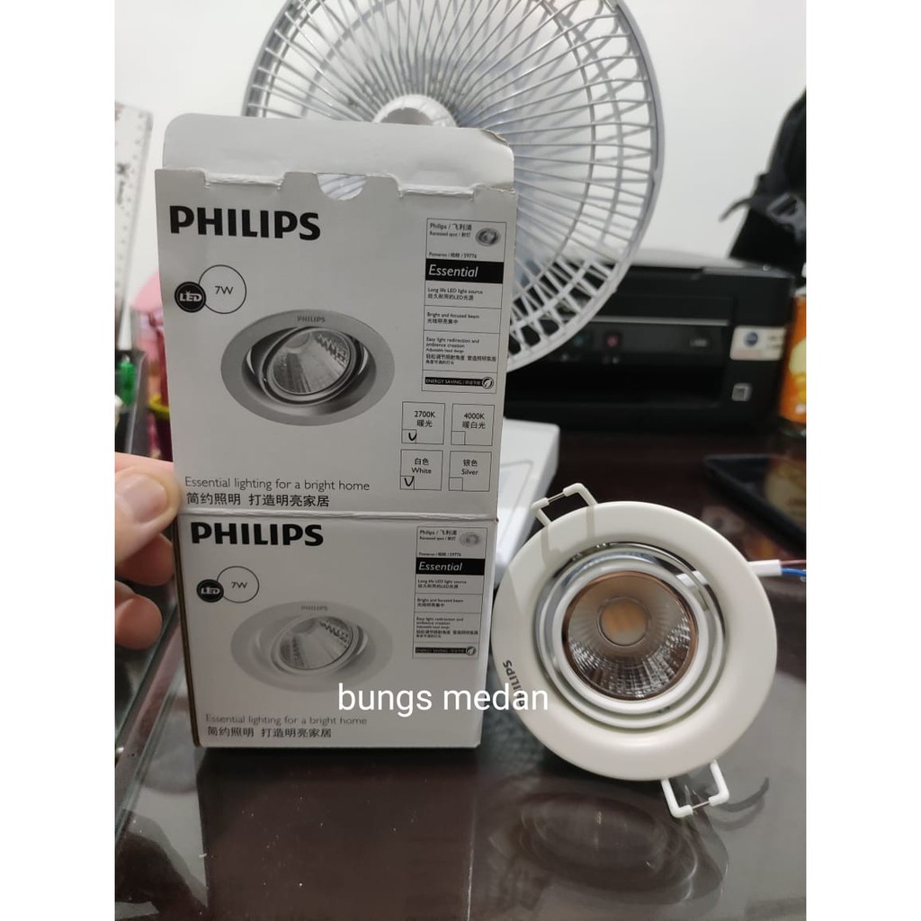 Jual LAMPU LED PHILIPS SOROT POMERON 7W 7WATT 7 WAT 2700K KUNING SPOT ...
