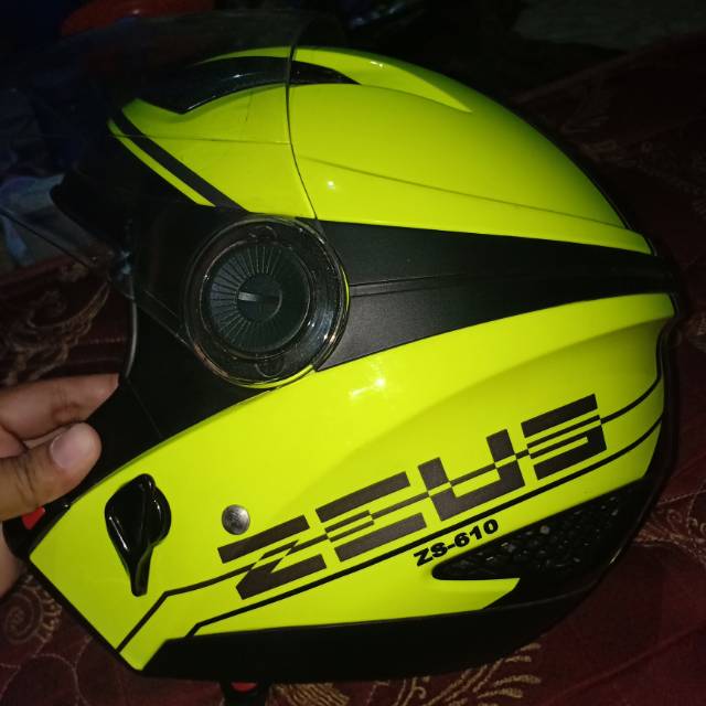 Jual Helm Zeus ZS 610 Kuning Stabilo (LN) | Shopee Indonesia