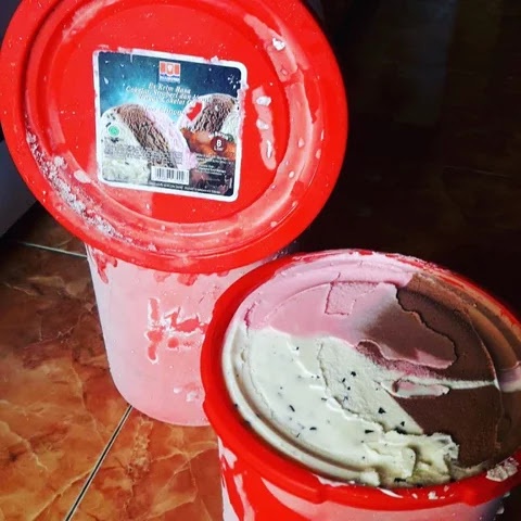 Jual Es krim diamond 8 liter / ice cream diamond neapolitan mix 3 rasa ...