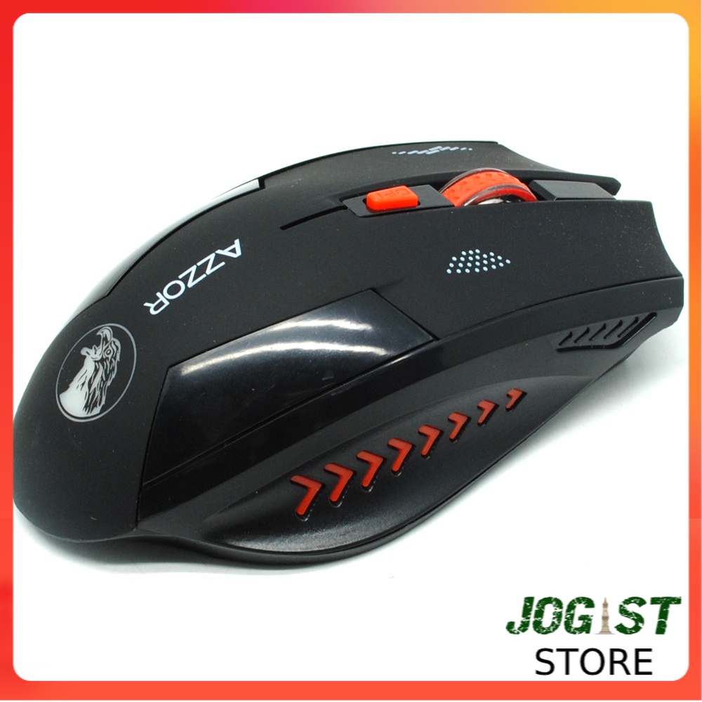 Jual Azzor Mouse Gaming Wireless Rechargeable USB 2400 DPI 2.4G | Shopee Indonesia
