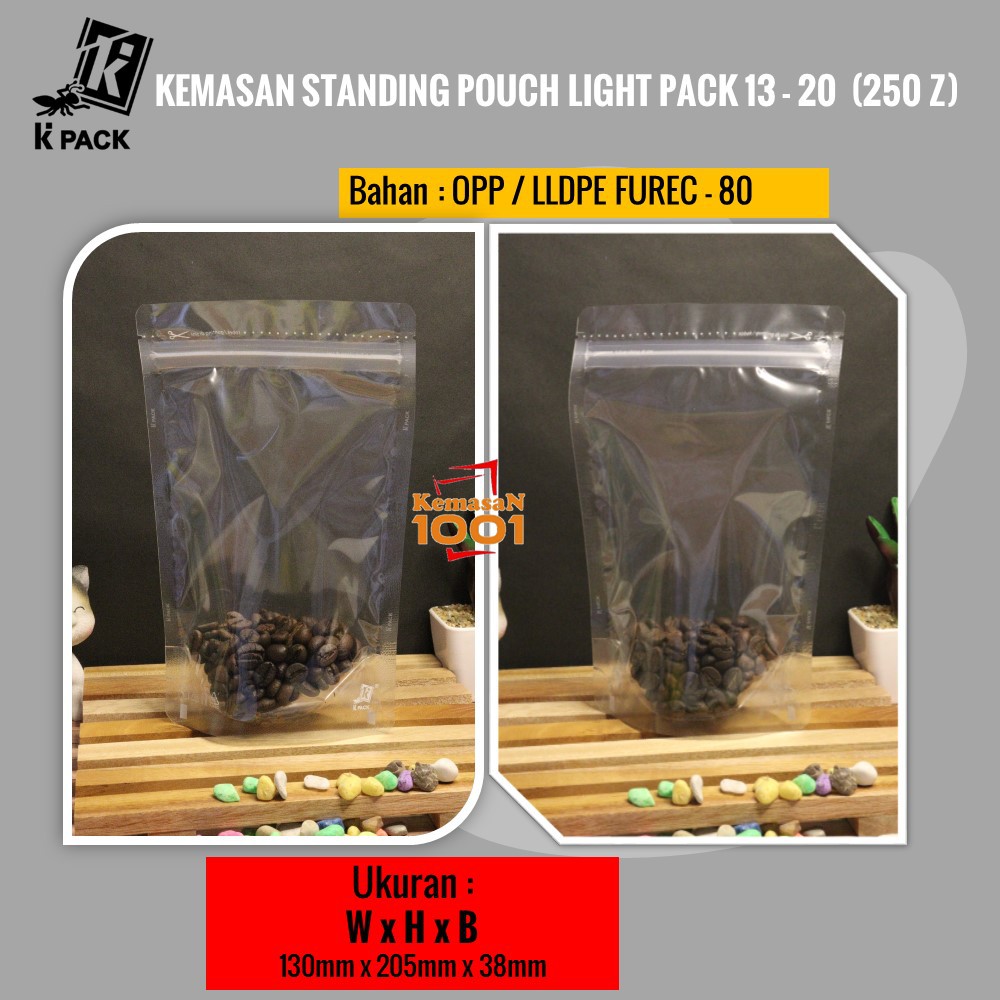 Jual STANDING POUCH LIGHT PACK 1320 (250 Z) | Shopee Indonesia